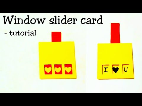 Window Slider Card Tutorial | How to make Window Slider Card - YouTube