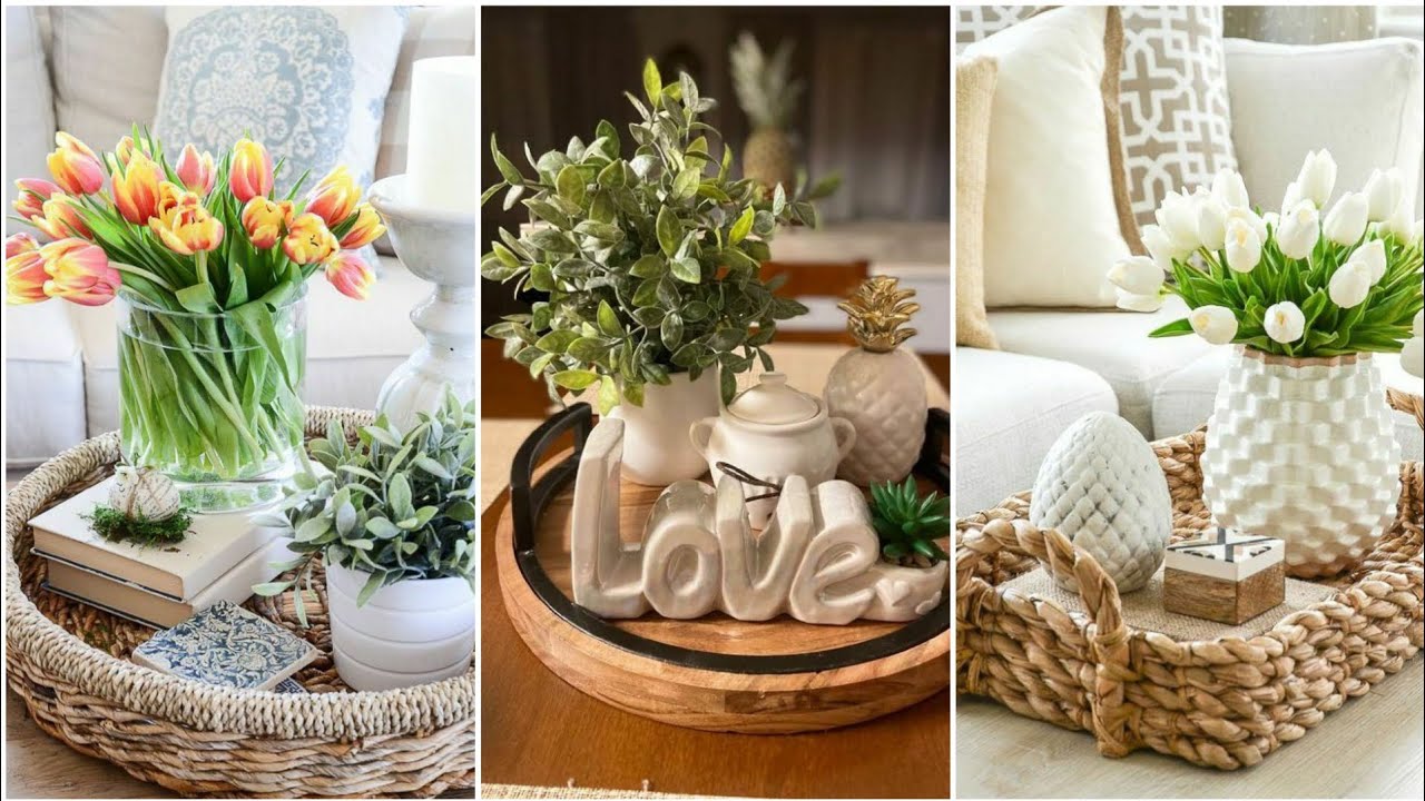 Center table decoration ideas. Coffee table decoration tips. - YouTube