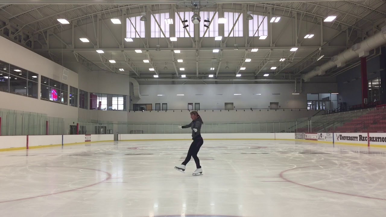 Adult Figure Skating Gold Moves In The Field Practice 9-7-17 - YouTube