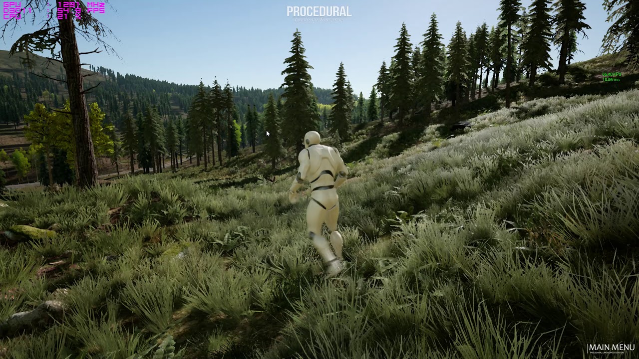 Procedural Landscape Ecosystem // Benchmark - GTX970/1080P - YouTube