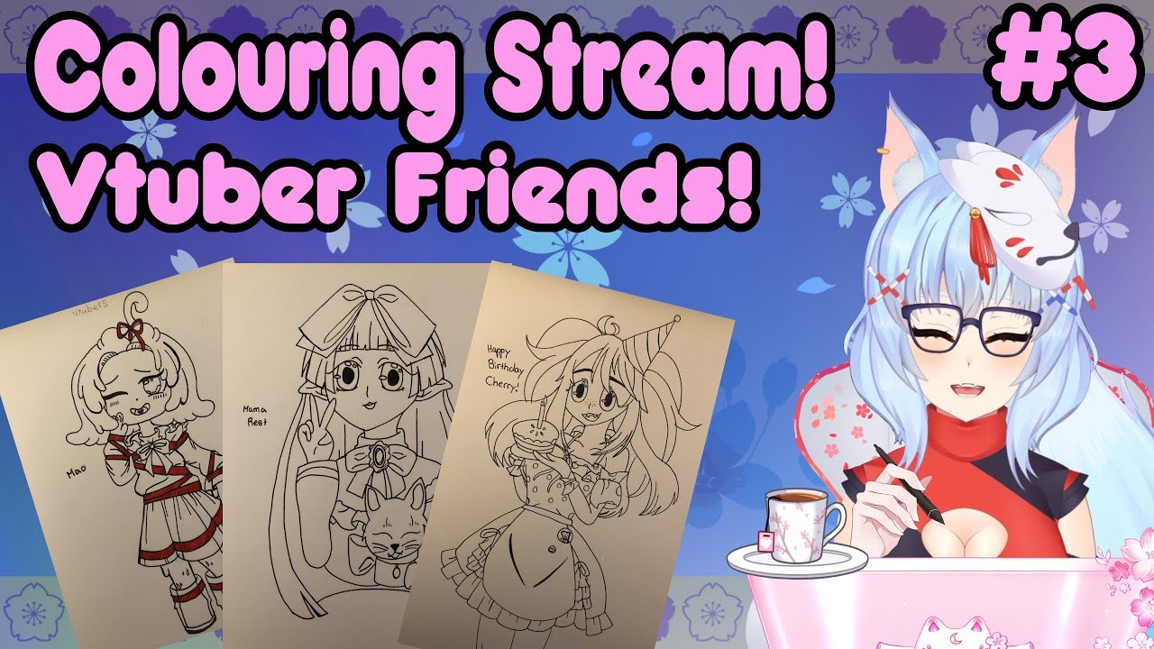 Coloring Vtuber Friends Profile Pics! (Drawing Stream) #Vtuber # ...
