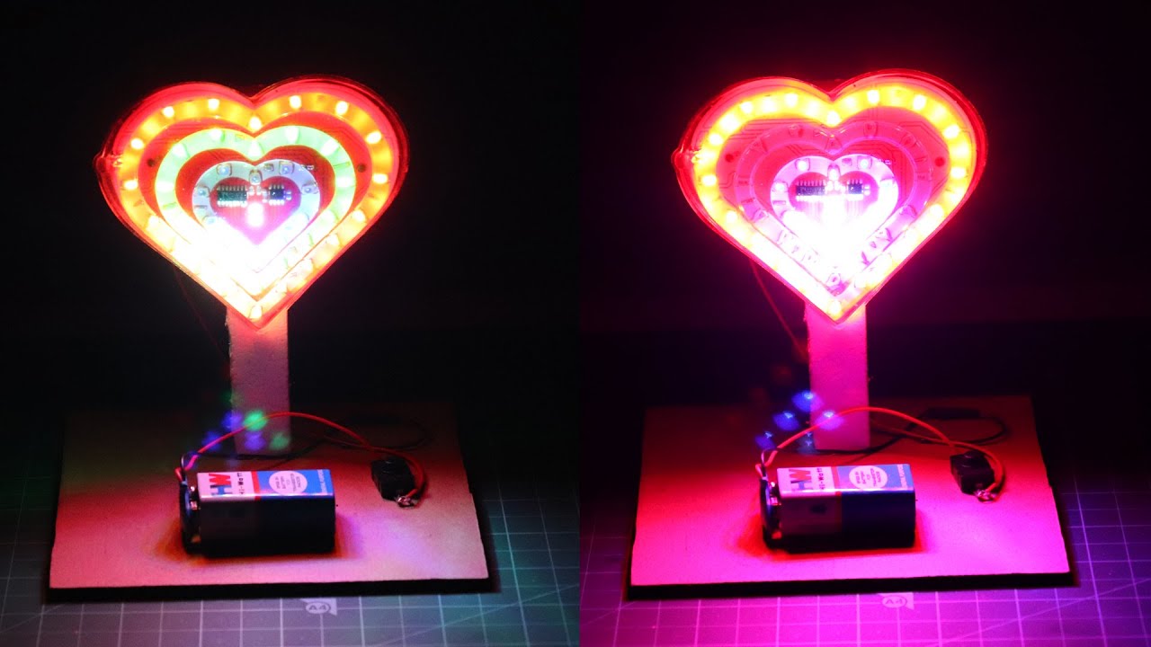 DIY Heartin LED Light Decoration Ideas - YouTube