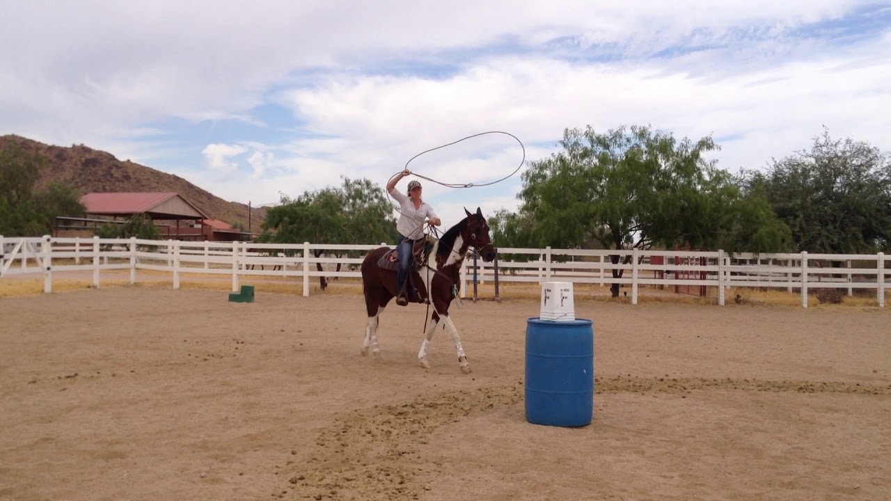 Betty roping practice summer 2019 - YouTube