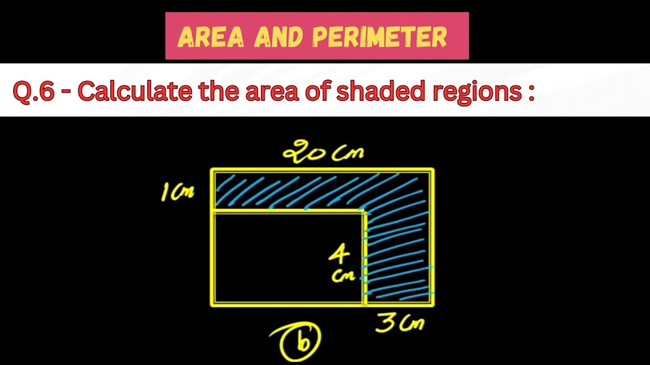 || Calculate the area of shaded regions || Area of rectangle || - YouTube