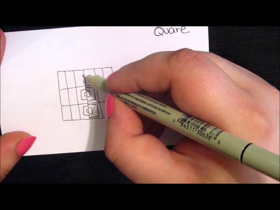 Tangle Tutorial Quare - YouTube
