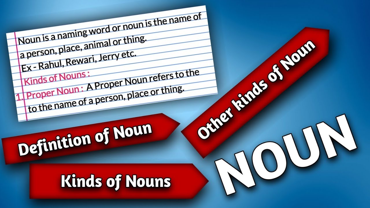 noun definition and examples in english || noun definition in english ...