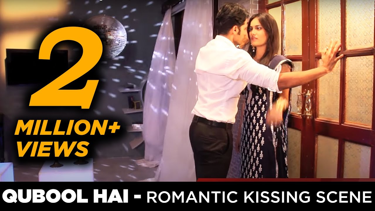 Qubool Hai Romance Kissing Scene Aahil Gets Jealousof Sanam Behind