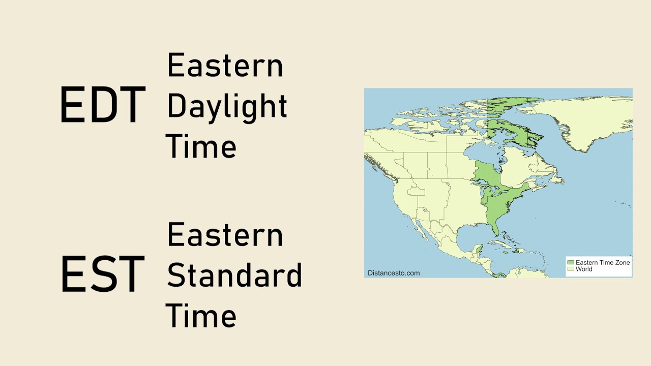 What s The Difference EDT Vs EST YouTube What s The Difference EDT Vs EST YouTube