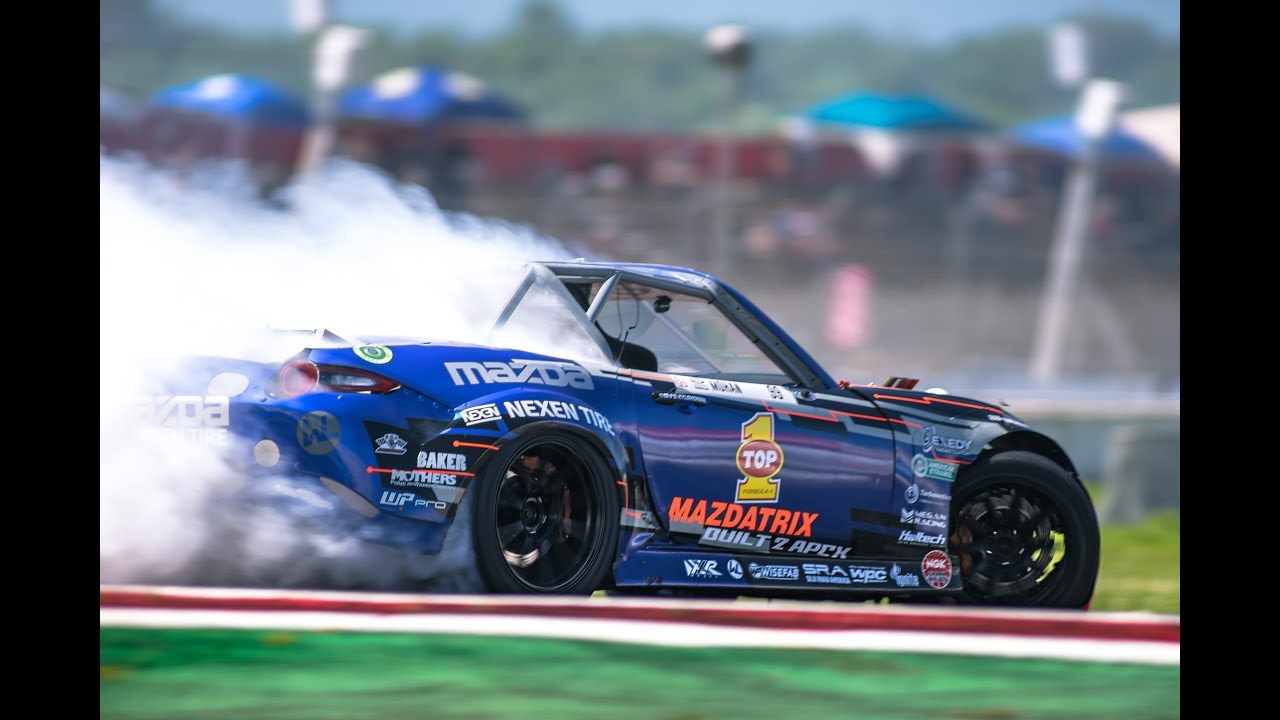 MX5 Formula Drift Kyle Mohan Racing Top1 Oil USA - YouTube