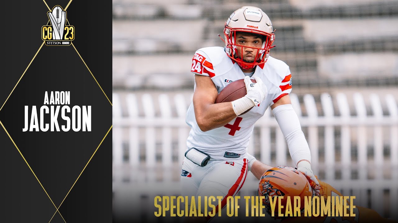 Honors 2023 Nominees - Aaron Jackson | Specialist of the Year - YouTube