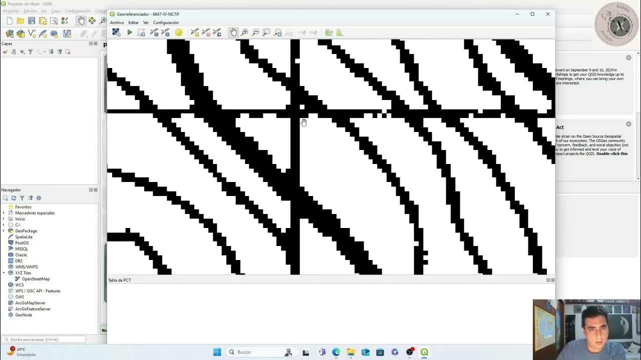 Obtener y georeferenciar un mapa base tipo raster y cortado raster por ...