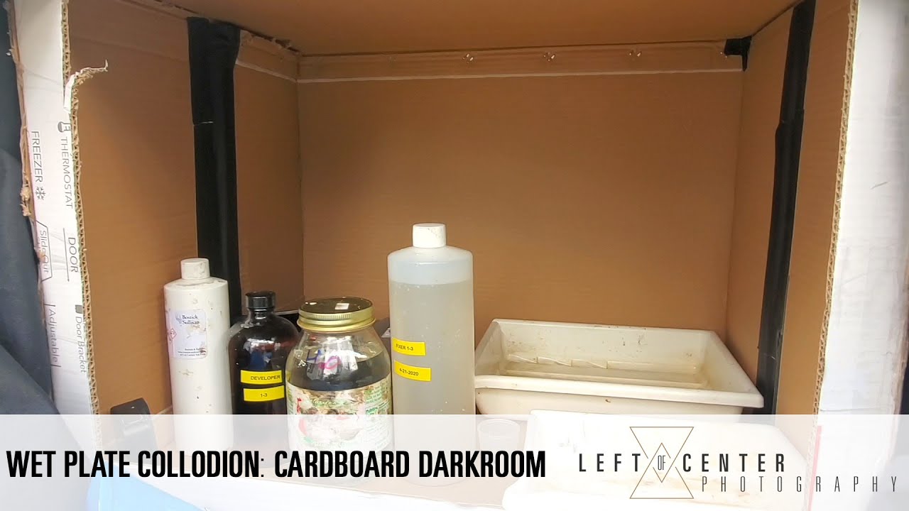 Wet Plate Collodion - Cardboard Darkroom - YouTube