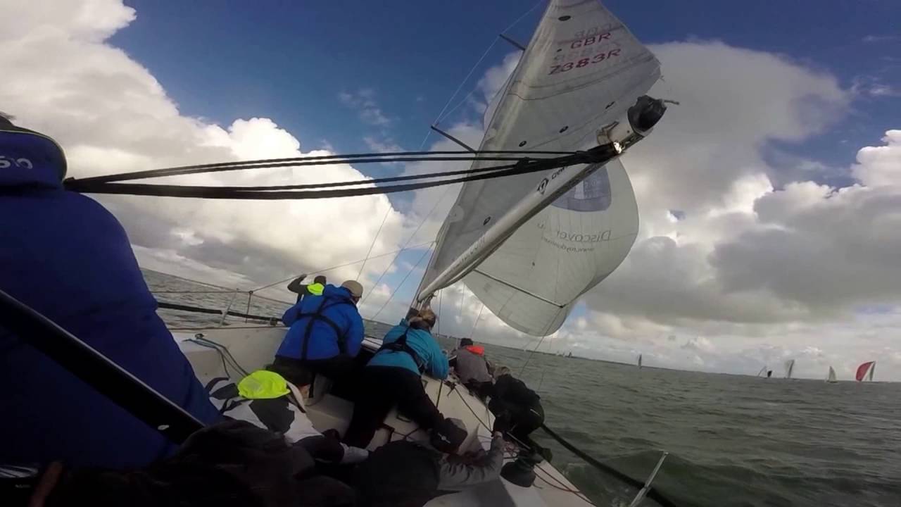 Chinese Gybe & Recovery - Skipper's Perspective - Hamble Winter Series ...