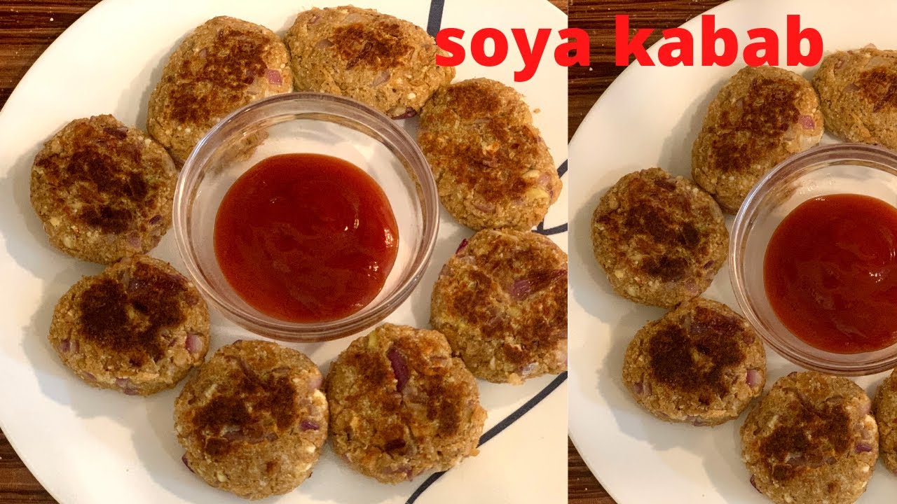 Soyabean kabab | Healthy kabab Recipe | Quick Snack Recipe | Soya kabab ...