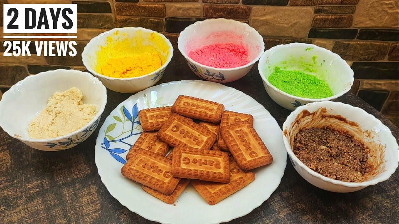 Rangoli Biscuit Sandwich | Cooking with out Fire for School Competition ...