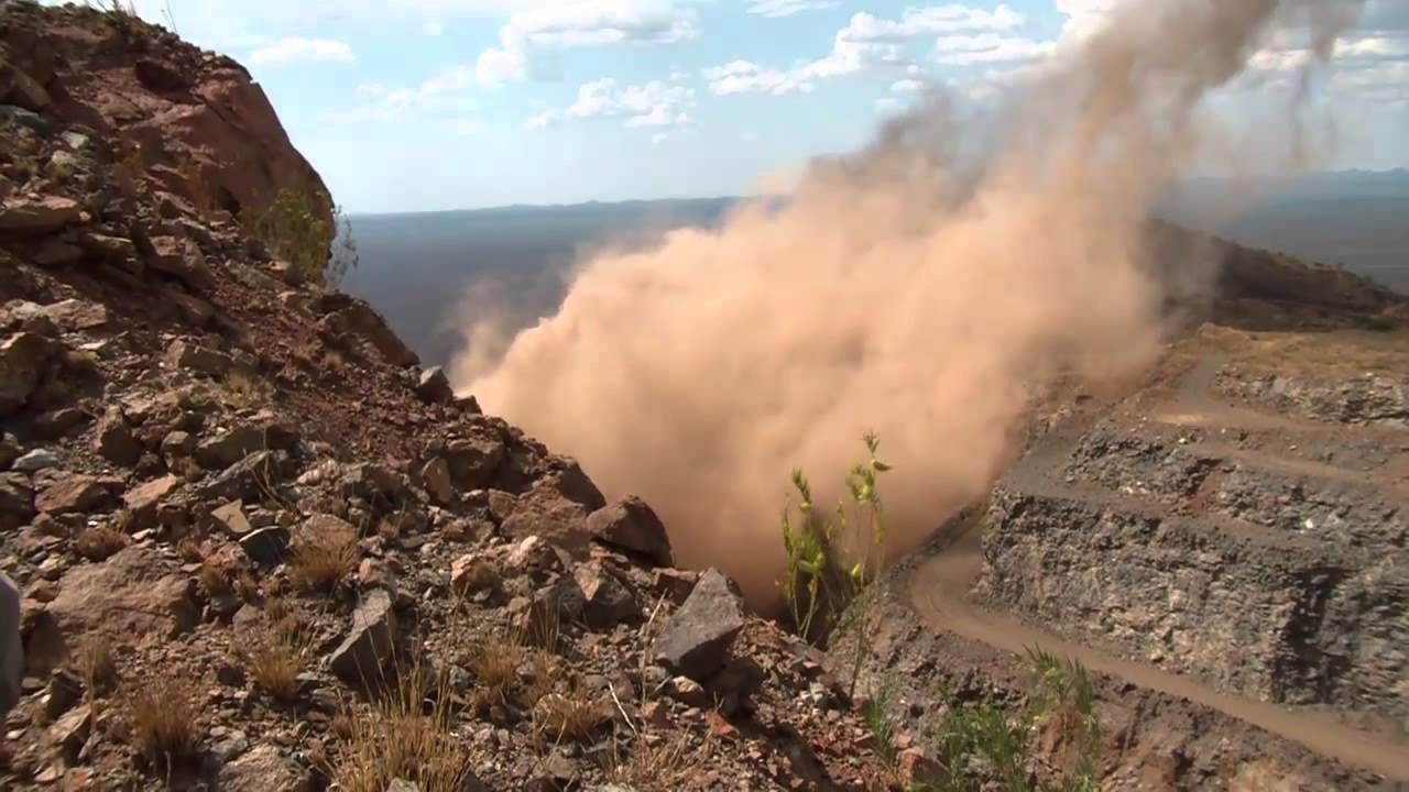 mining blast - YouTube