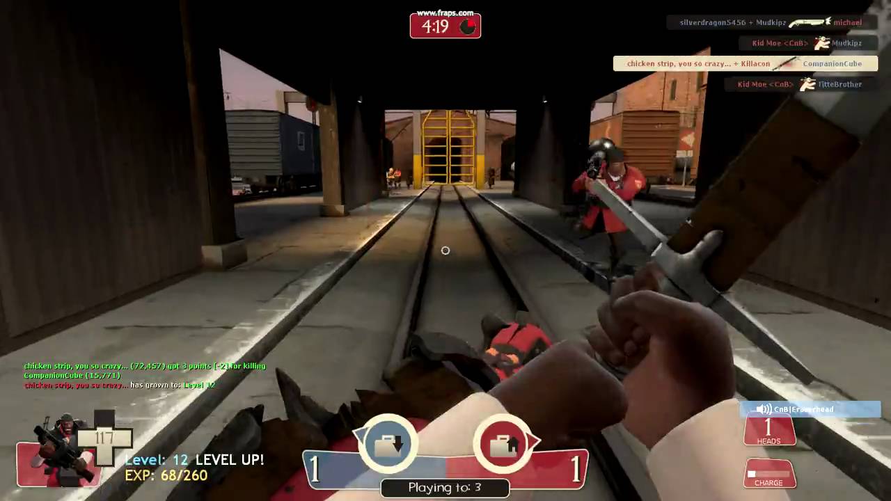 TF2 Mario hat Demoman decaps little scout - YouTube