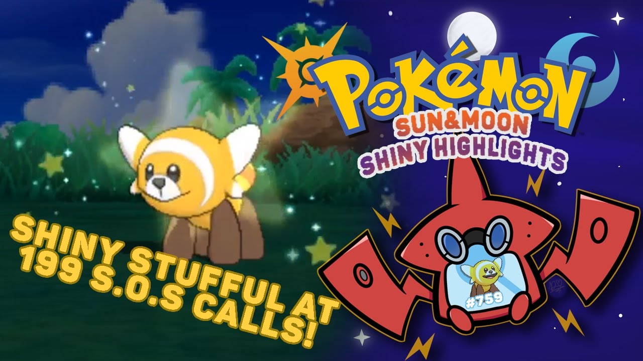 [LIVE] SHINY STUFFUL AT 199 SOS CALLS|Pokémon Sun&Moon Shiny Island ...