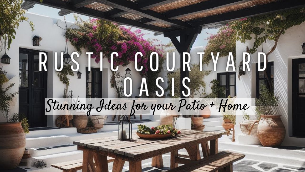 2024 Rustic Courtyard Lounge Oasis Inspired Patio Backyard Garden ...
