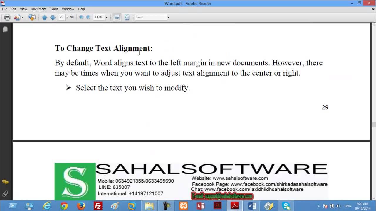 Lesson 09 Change the Text Case - Word 2013 - Sahalsoftware - YouTube