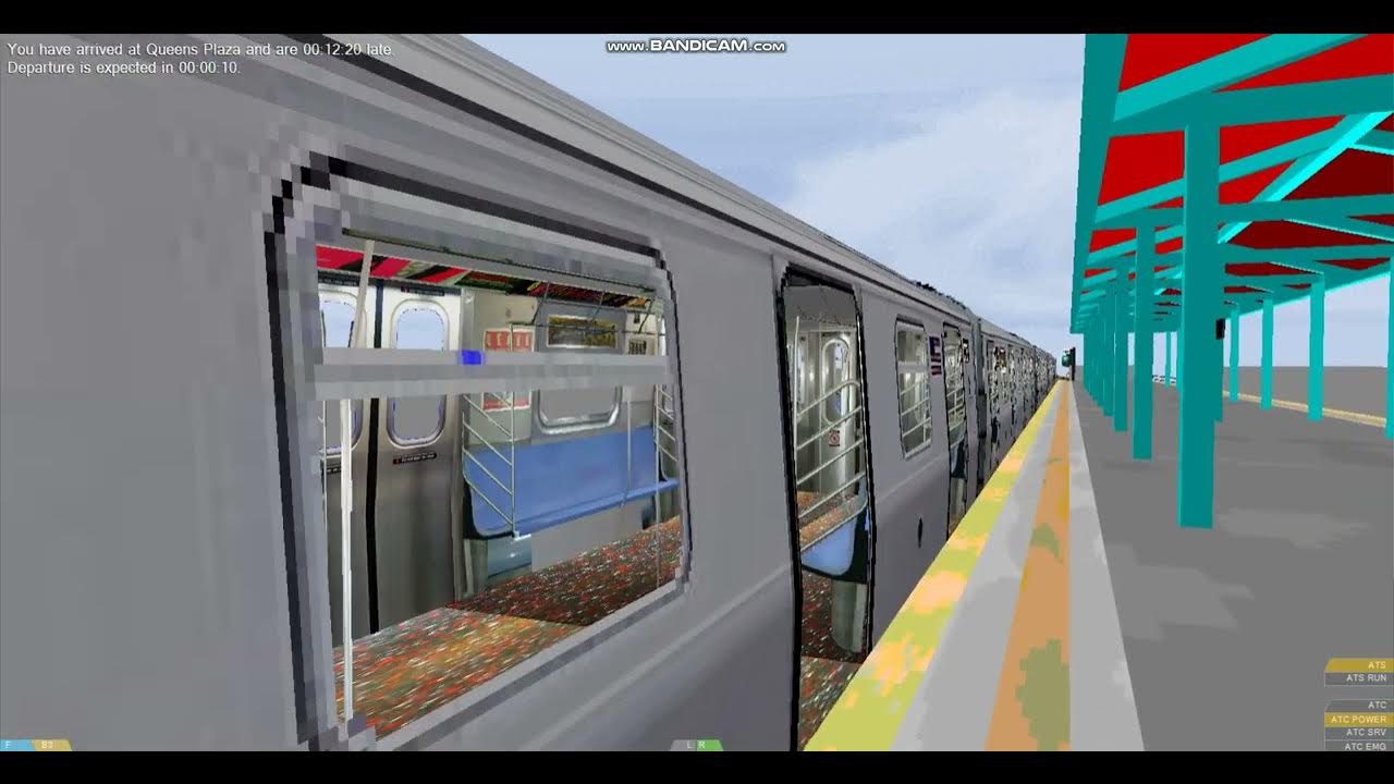 Openbve R179B/A V7 Alstom N Train Arriving & Departing at Queensboro Plaza - YouTube