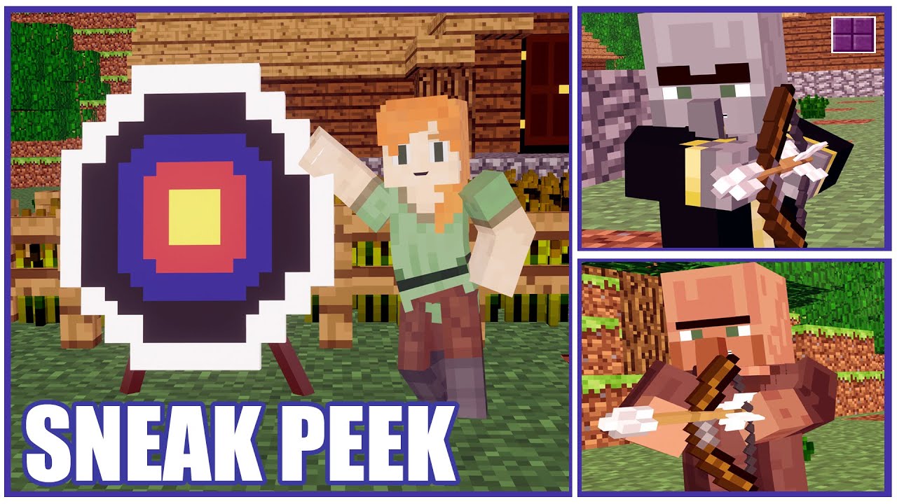 Pillager Training | Villager vs Pillager | Pillager Raid | Minecraft ...