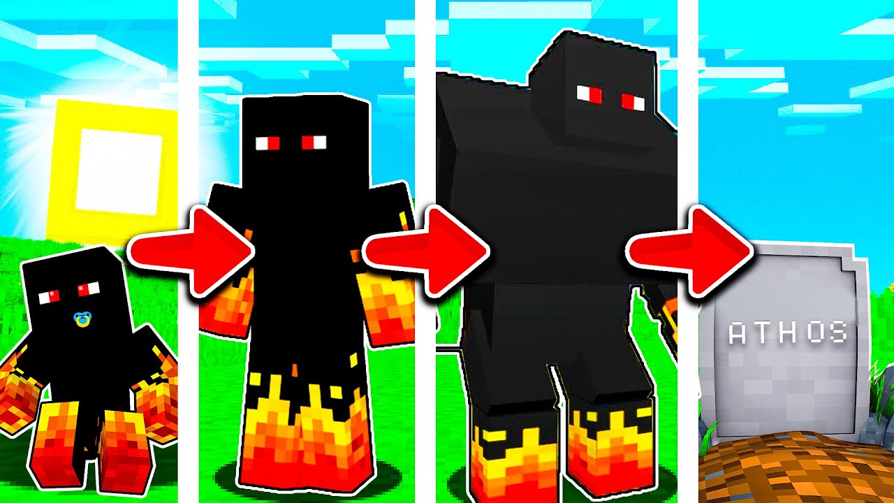 CICLO DE VIDA DO ATHOS no MINECRAFT! - YouTube