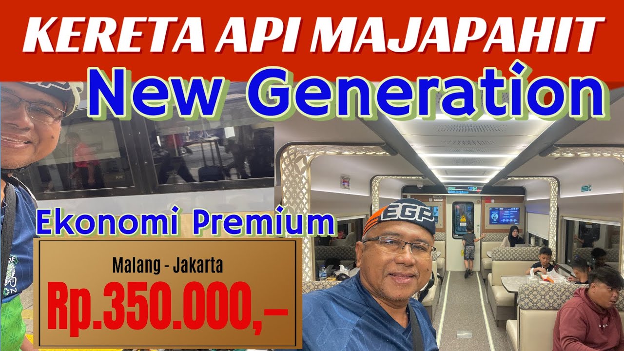 NAIK KERETA API MAJAPAHIT NEW GENERATION; MALANG-JAKARTA Rp.350 RIBU ...