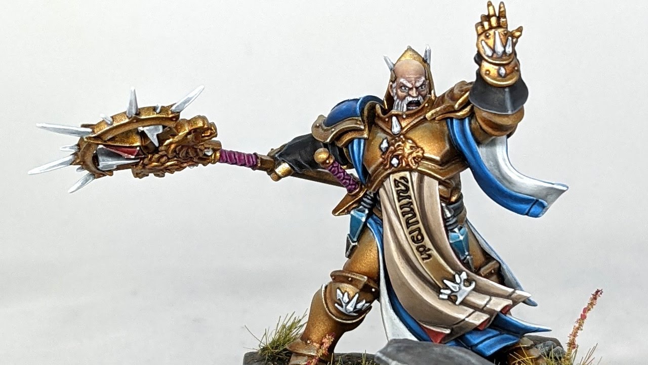 Warhammer AoS Stormcast Knight Incantor display piece - YouTube
