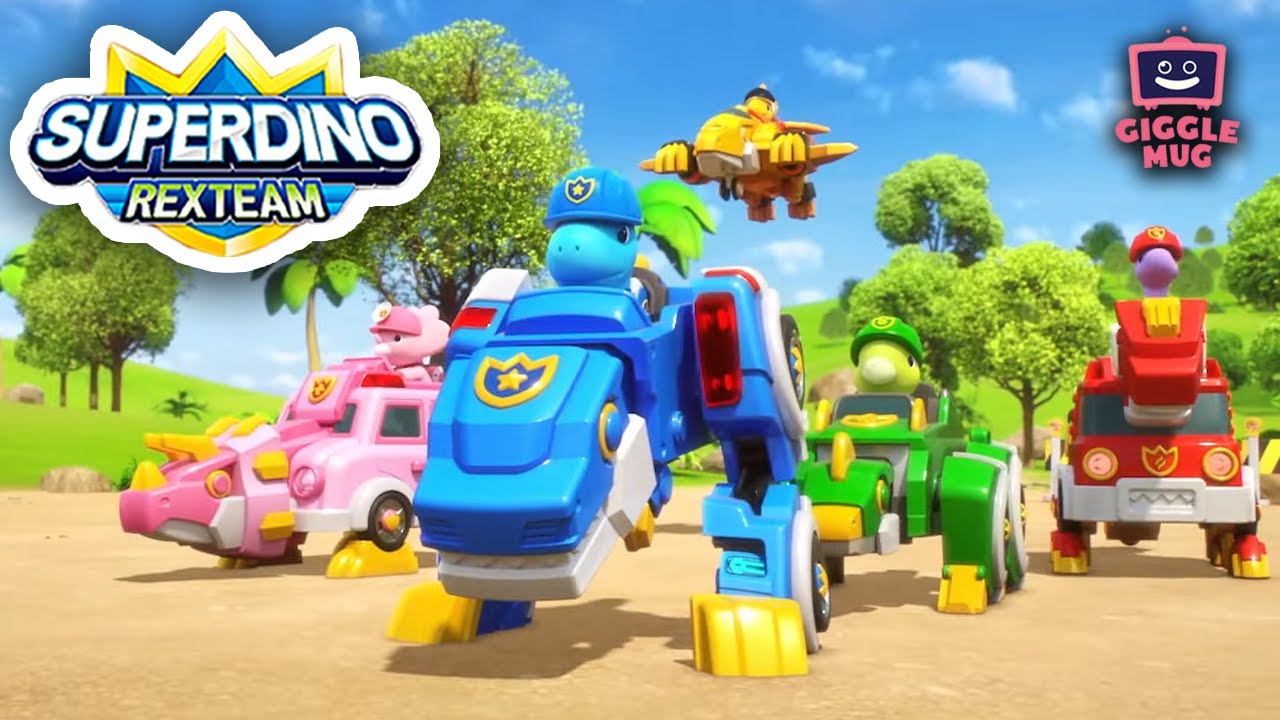 Bibi And Raco's Visit | Super Dino (14-Minute Cartoon for Kids!) - YouTube