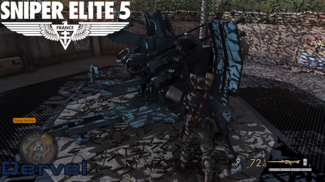 Take out the AA Guns! Sniper Elite 5 Misson 1 part 3 - YouTube