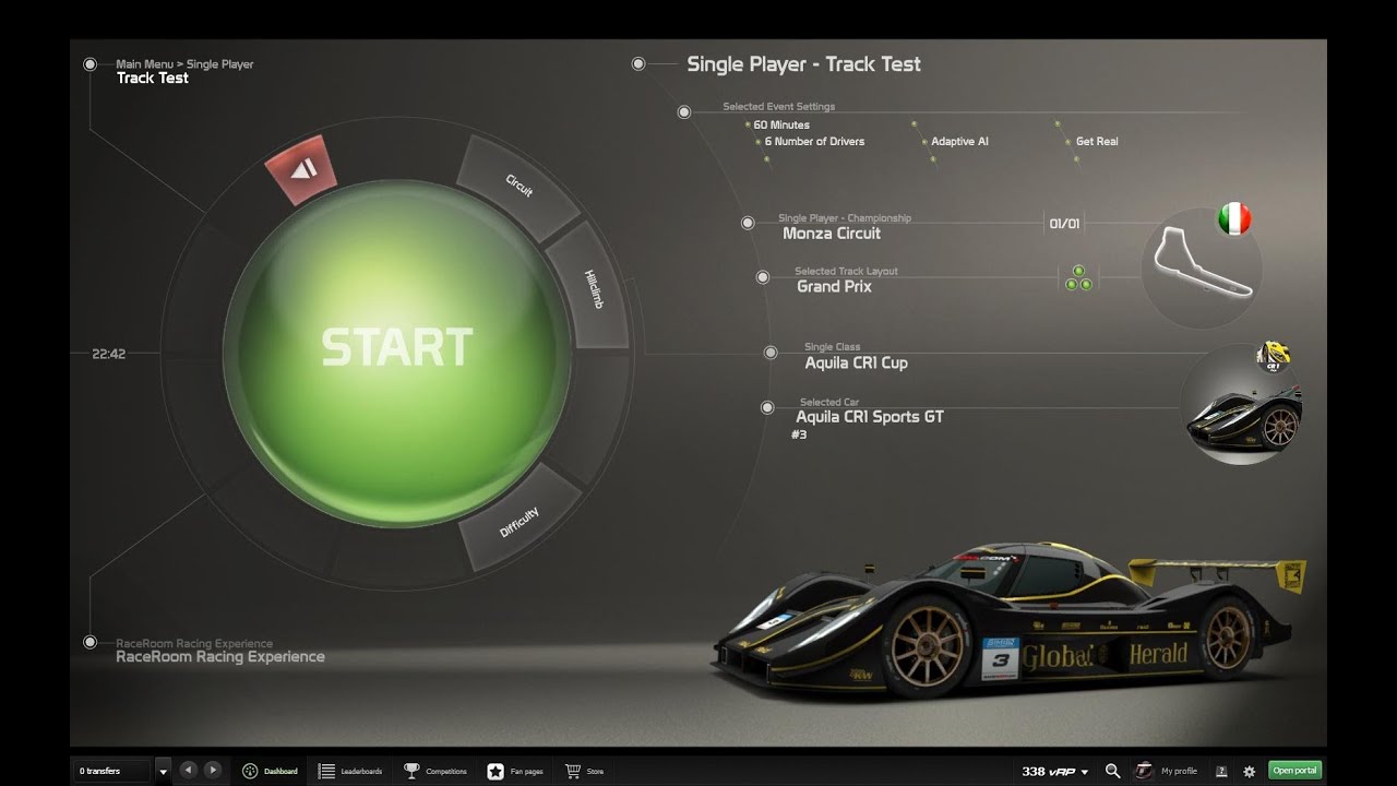 R3E Cars & Tracks #32 - Aquila CR1 Sports GT in Monza - YouTube