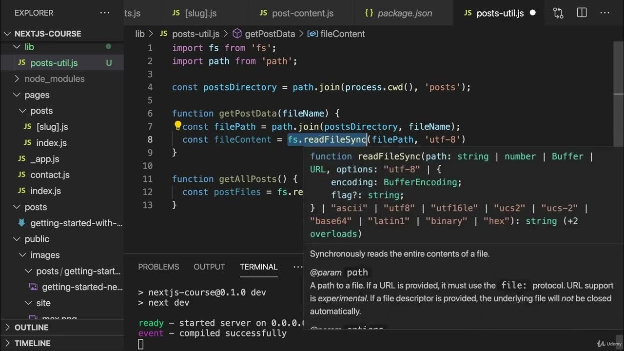 184 Adding Functions To Read & Fetch Data From Markdown Files - YouTube