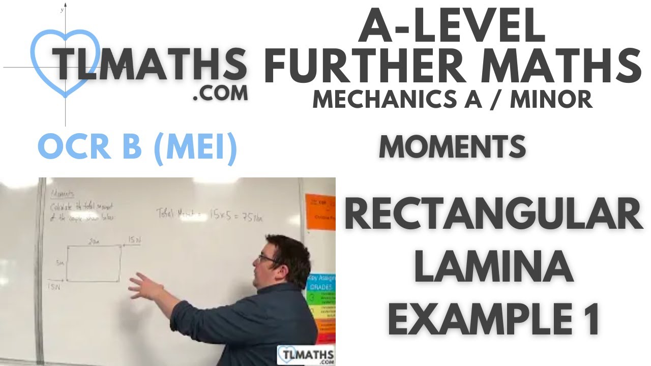 OCR MEI Mechanics Minor F: Moments: 10 Rectangular Lamina Example 1 ...