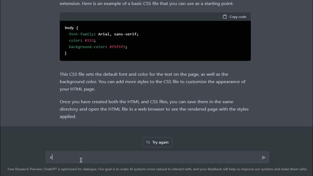 OpenAi Chat GPT - 04 : How to create html and Bootstrap 5 with OpenAi Chat GPT for beginner ...
