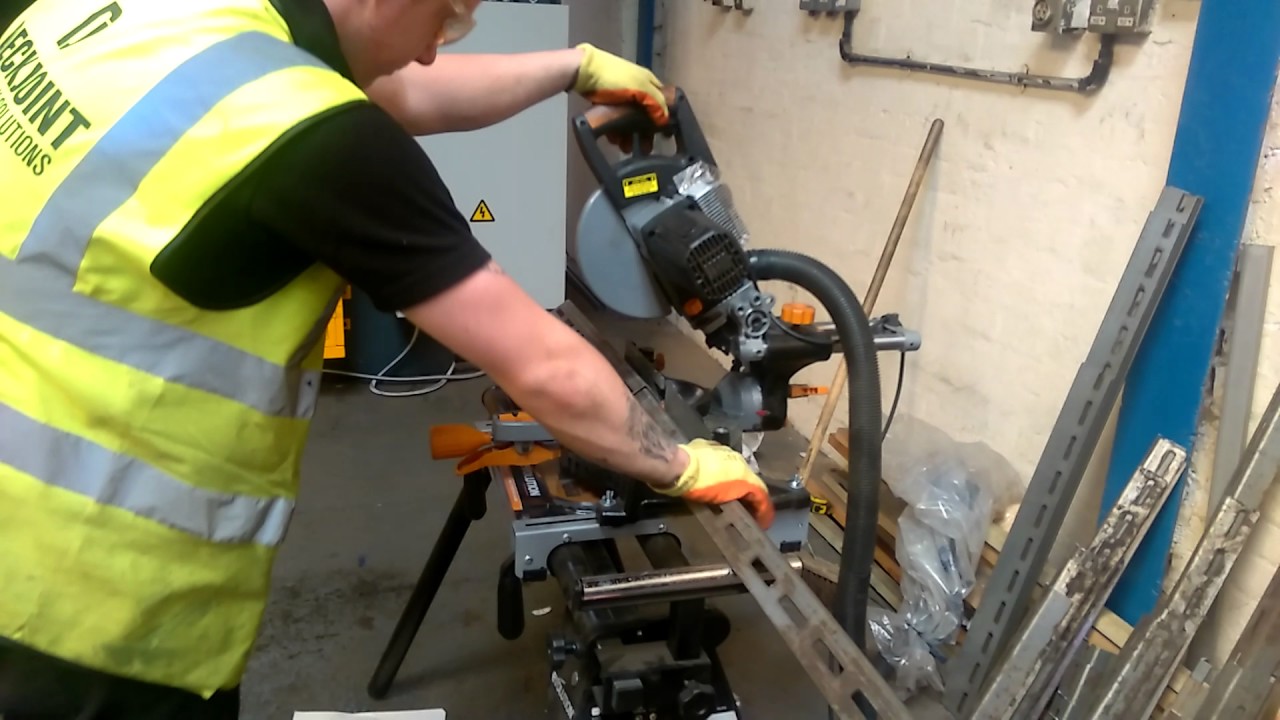 Cutting angle with Evolution saw - YouTube