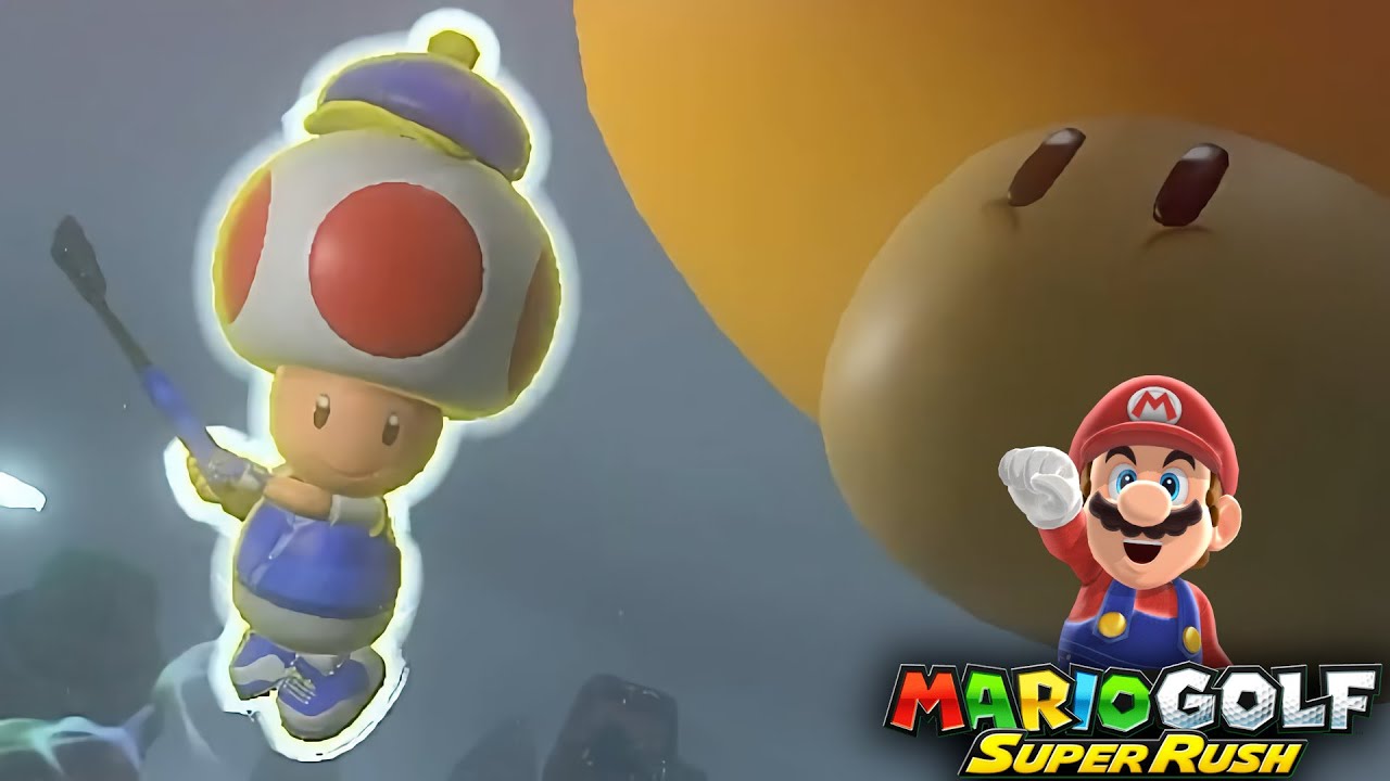 Mario Golf Super Rush Toad vs Bowser Jr in Shelltop Sanctuary - YouTube