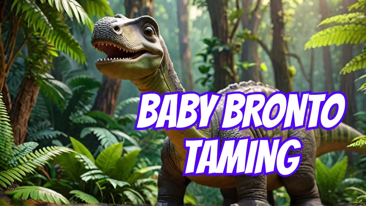 ARK Ascended Taming a baby Bronto - YouTube
