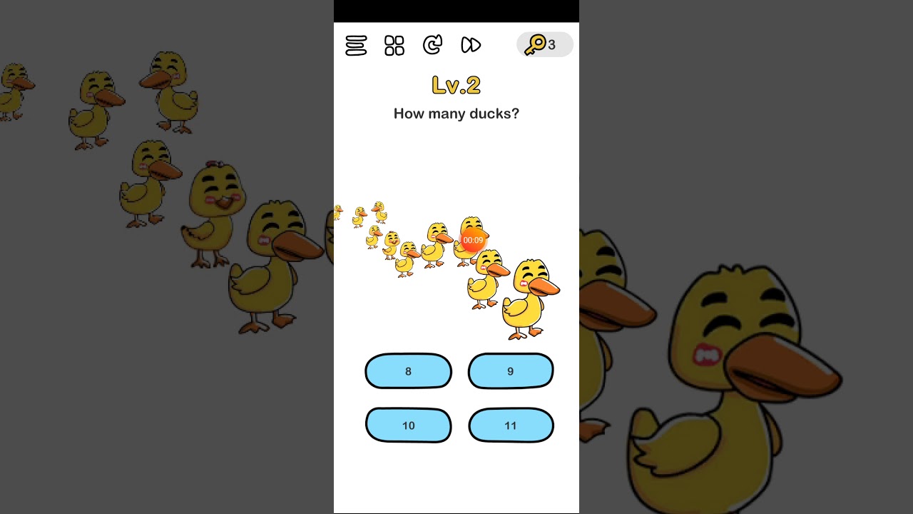 Brain out level 2 How many ducks? - YouTube