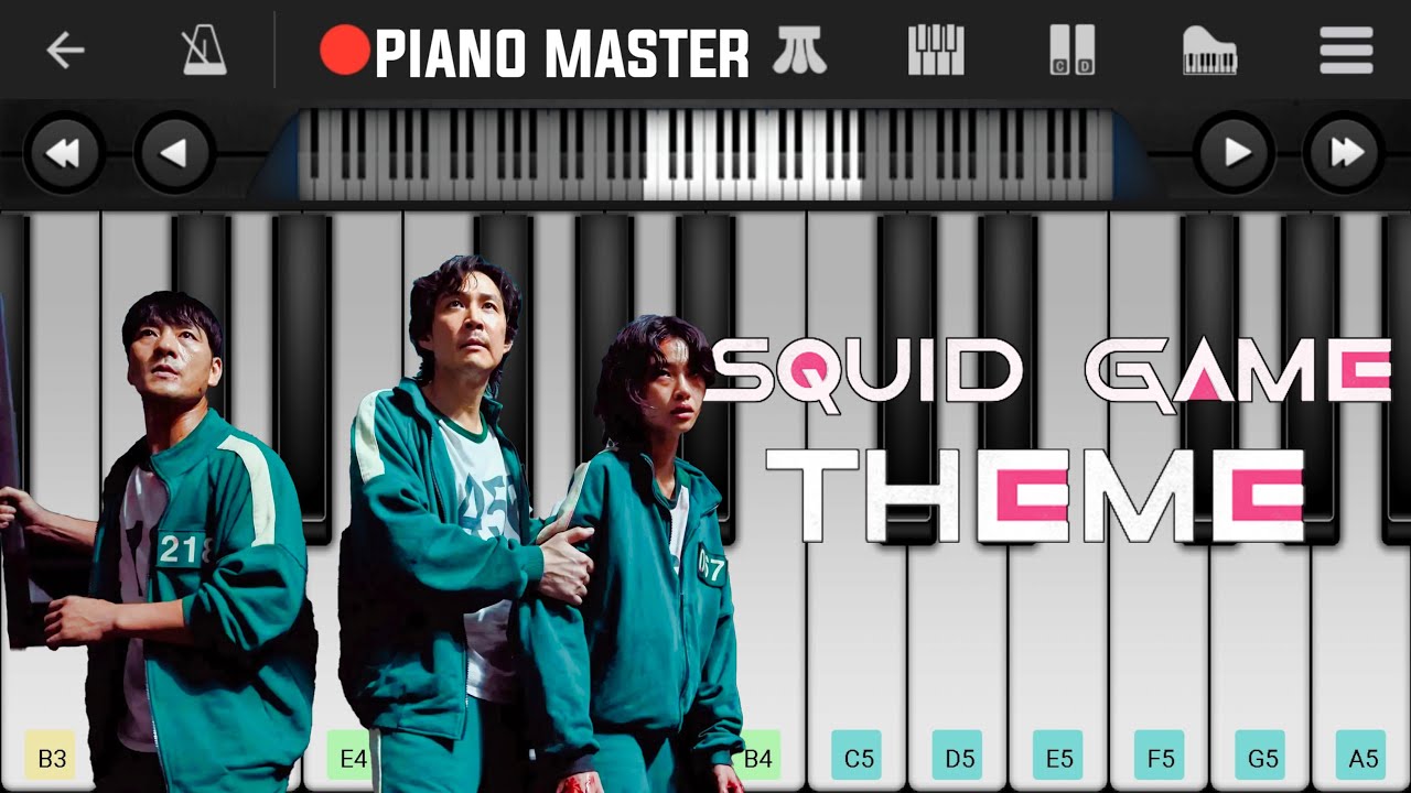 SQUID GAME THEME SONG PIANO TUTORIAL - YouTube