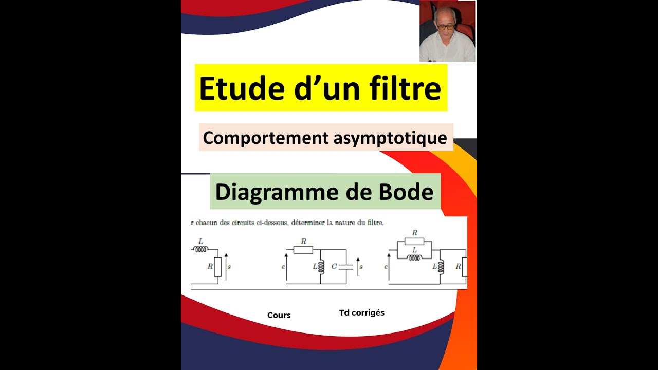 Etude d'un filtre : diagramme asymptotique et de Bode - YouTube