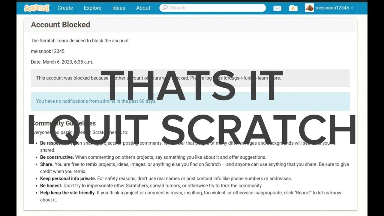 THATS IT I QUIT SCRATCH!!!!! SCRATCH SUCKS!!!!! - YouTube