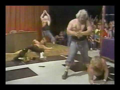 Fabulous Ones Get Attacked by Moondogs Studio 1983 Memphis Wrestling ...