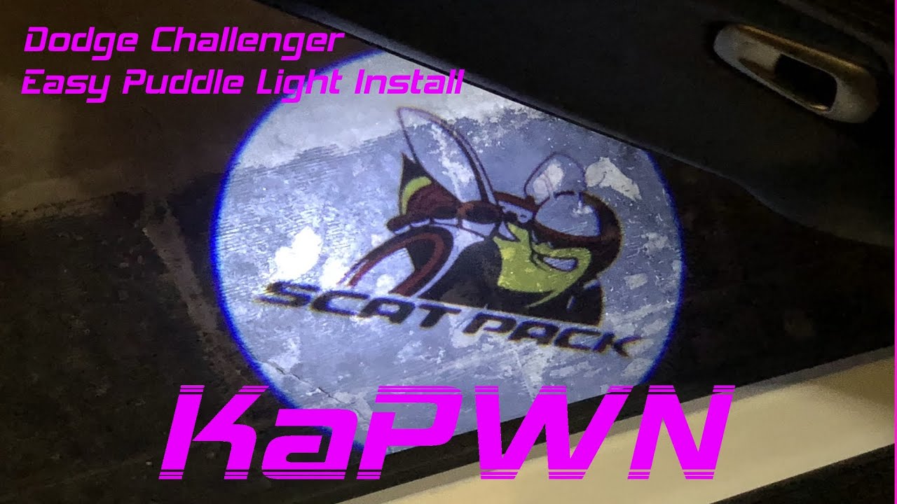 *EASY* Challenger Puddle Light (Shadow Light) Install - YouTube
