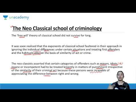 The Neo Classical School of Criminology - YouTube