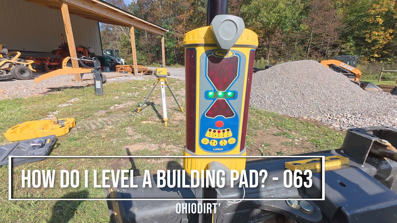 How do I level a building pad? - 063 - YouTube