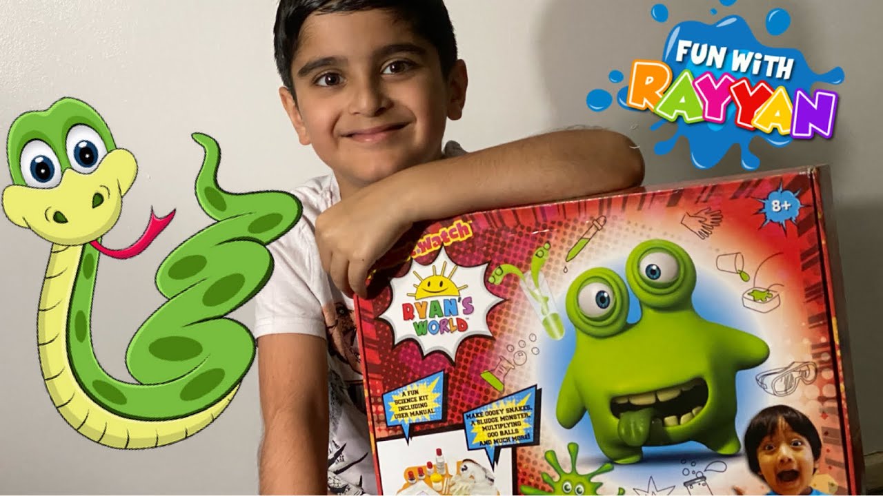 Ryan's World Goofy Goo Unboxing Goo Snakes - (FunWithRayyan) Kids Fun ...
