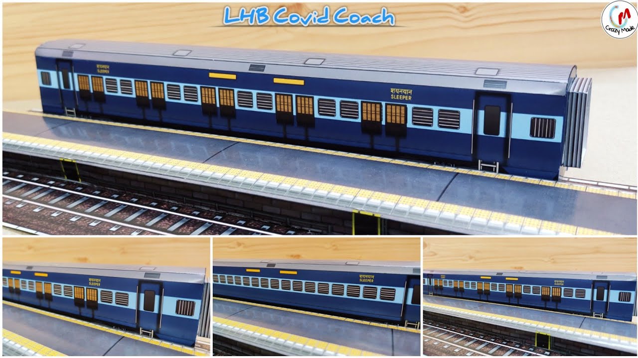 How to Make Simple and Easy Paper Train Coach | Make ICF Coach | ICF ...