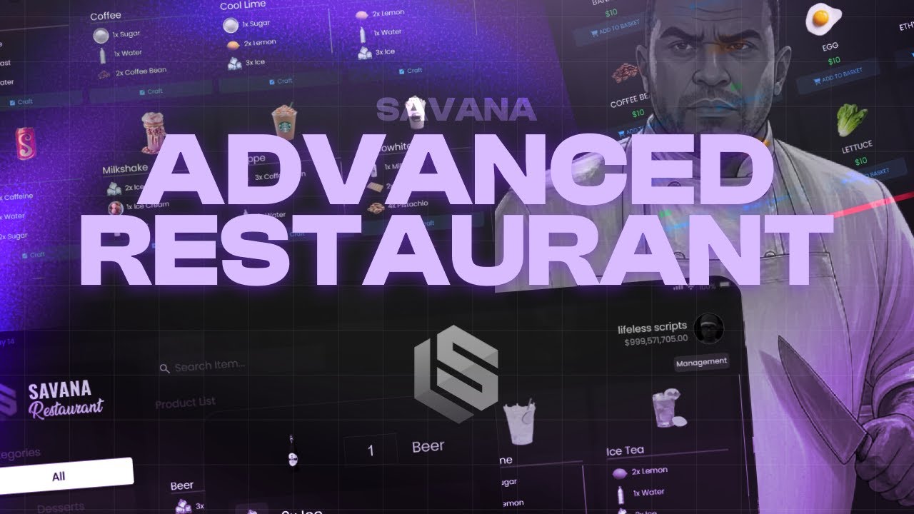 [QB/ESX/QBOX] FiveM | Advanced Restaurant Script V1.1 | savana ...