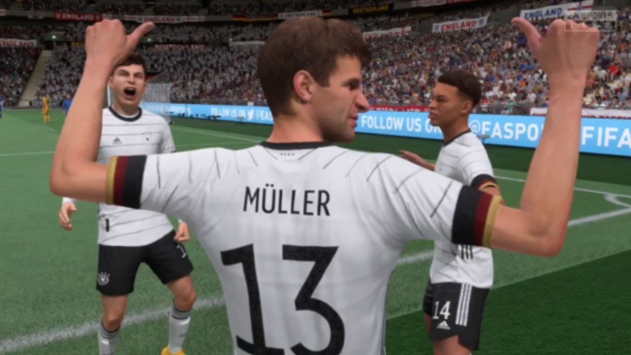 germany vs england 2022 full match - fifa 22 gameplay - YouTube